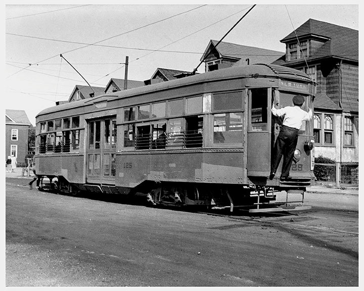 New York Trolley Windshield Maintenance — Old NYC Photos