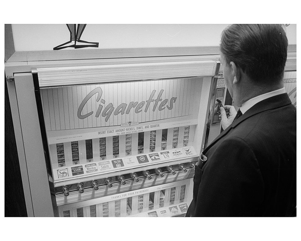 Cigarette Vending Machine - 1970s — Old NYC Photos