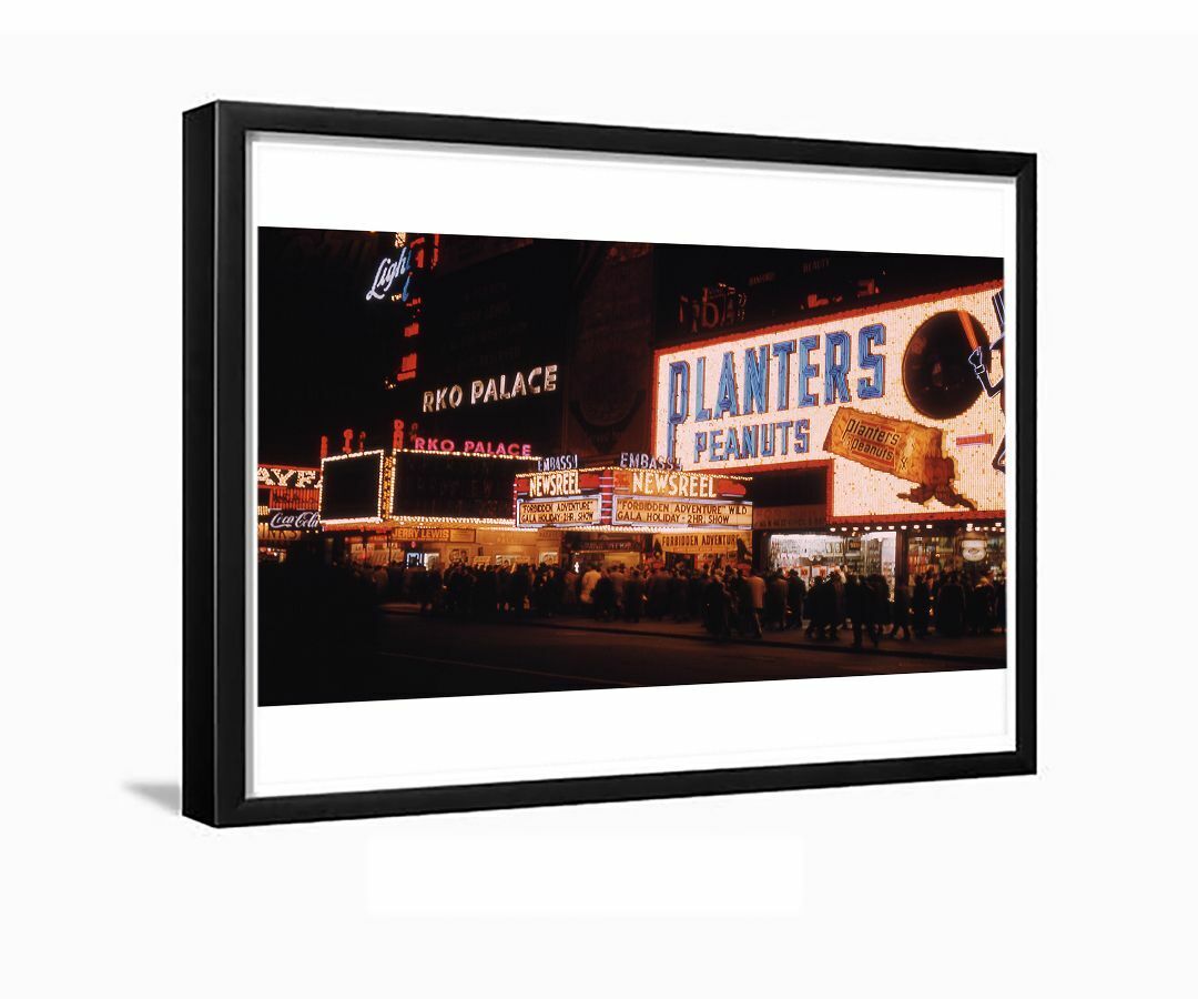 Times Square RKO theater 1950 New York City Manhattan Framed Photo ...