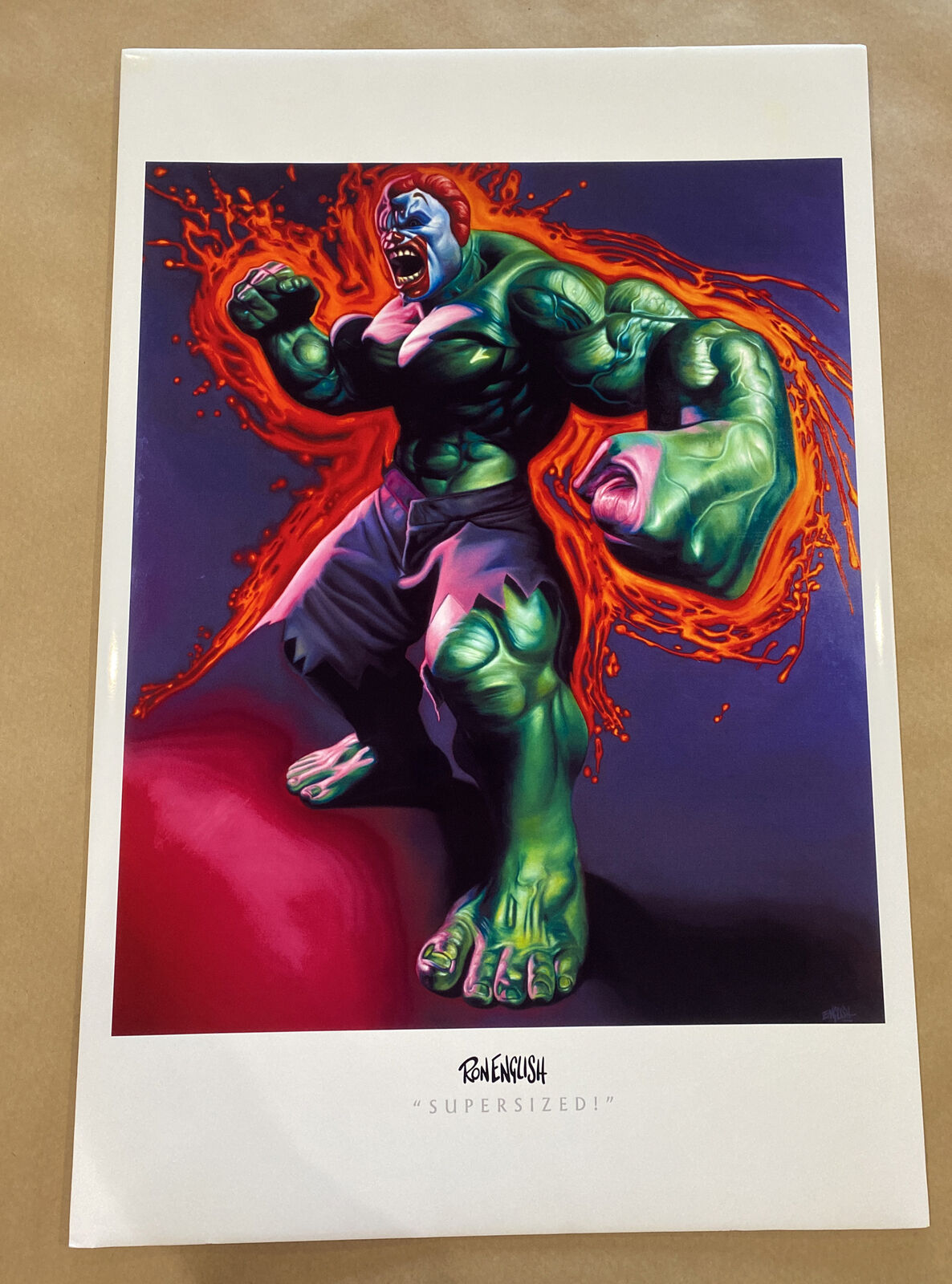 Ron English Vintage Hulk Supersized 24”x36” Art Print Poster — Old NYC ...