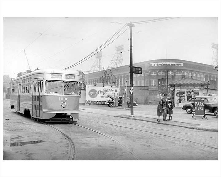 Ebbets Field Trolley Station - 1940s — Old NYC Photos