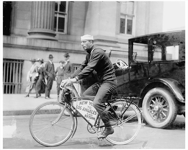 Tony Pizzo Bike Tour from NYC to California and Back 1920 — Old NYC Photos