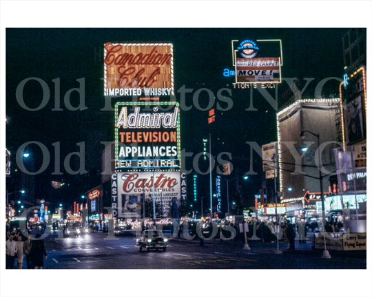 Times Square Castro Convertibles billboard — Old NYC Photos