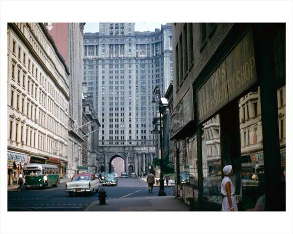 Chambers Street - Financial District Circa 1950 NYC — Old NYC Photos