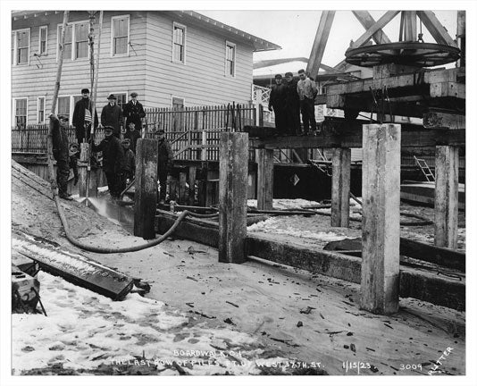 Coney Island Boardwalk Construction I — Old NYC Photos