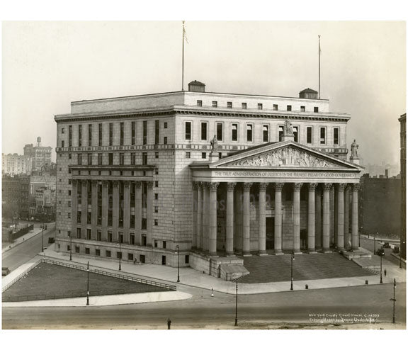 Courthouse in Foley Square 1927 — Old NYC Photos