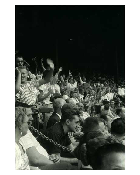 Early 1950's Brooklyn Dodgers fans at Ebbets Field — Old NYC Photos