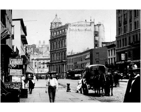 German Bank - Lower Manhattan 1900 — Old NYC Photos