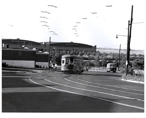 Junction Blvd Trolley - leaving Laguardia Airport — Old NYC Photos