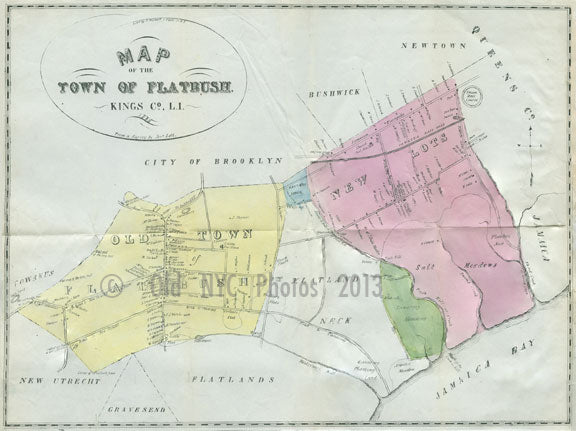 Map of Flatbush — Old NYC Photos