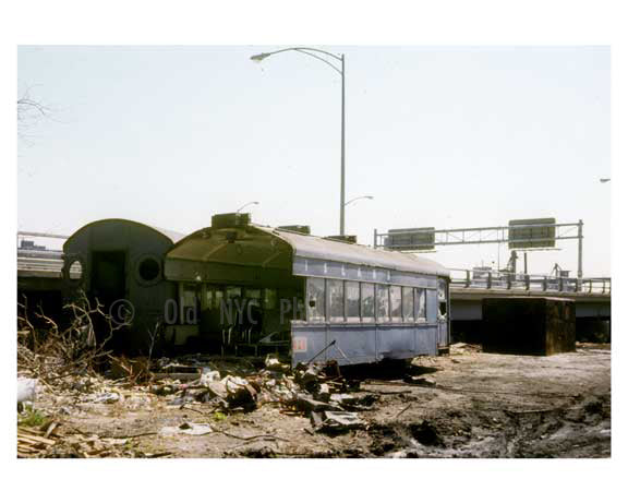 Old LIRR cars Bayside - Queens NY — Old NYC Photos