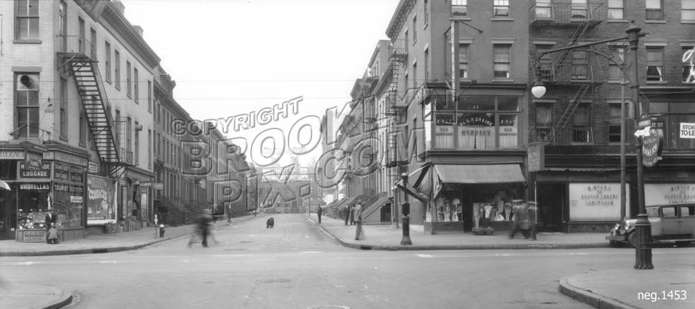 Schermerhorn Street looking north to Court Street, 1928 — Old NYC Photos