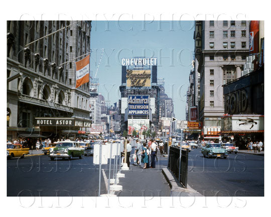 Times Square Admiral billboard 1955 — Old NYC Photos