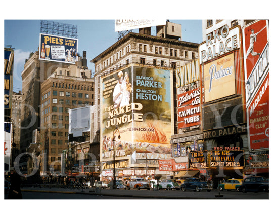 Times Square Mayfair Theatre 1954 — Old NYC Photos