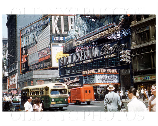 Times Square Simon Ackerman Clothes Manhattan, NYC 1951 — Old NYC Photos